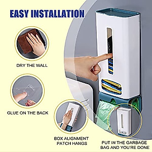 Wall-mounted plastic sundries bag storage box garbage bag storage box multi-purpose plastic bag collection storage box finishing box