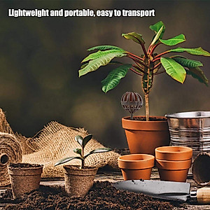 100pcs/ Set Fertilizer Cover Box Basket ABS Material Reusable Portable Safe for Bonsai Plant Flower Orchid Small Plant (Big)