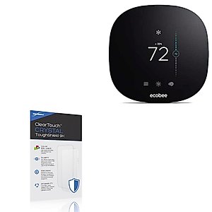 BoxWave Screen Protector Compatible with Ecobee EB-STATE3LTP-02 - ClearTouch Crystal ToughShield 9H (2-Pack), Clear 9H Tough Flexible Film Screen Protector