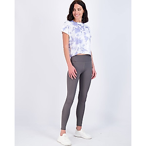 Real Essentials 5 Pack: Womens Crop Top High Waist Quick Dry Fit Active Wear Yoga Workout Athletic Running Gym Exercise Ladies Short Sleeve Crew Neck Moisture Wicking Tees T-Shirt Summer - Set 6, M