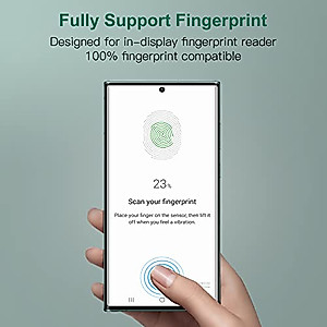 Gatatol [2 Pack for Galaxy S23 Ultra Screen Protector Privacy [Support Fingerprint & S Pen] 2X 3D Curved Anti-Spy Tempered Glass for Samsung S23 Ultra 5G