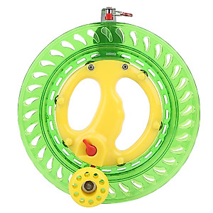 Fishing Line Reel, ABS Multifunction Sea Fishing Wheel Hand Wire Wrapping Fly Line Fishing Reel Accessory (Green)