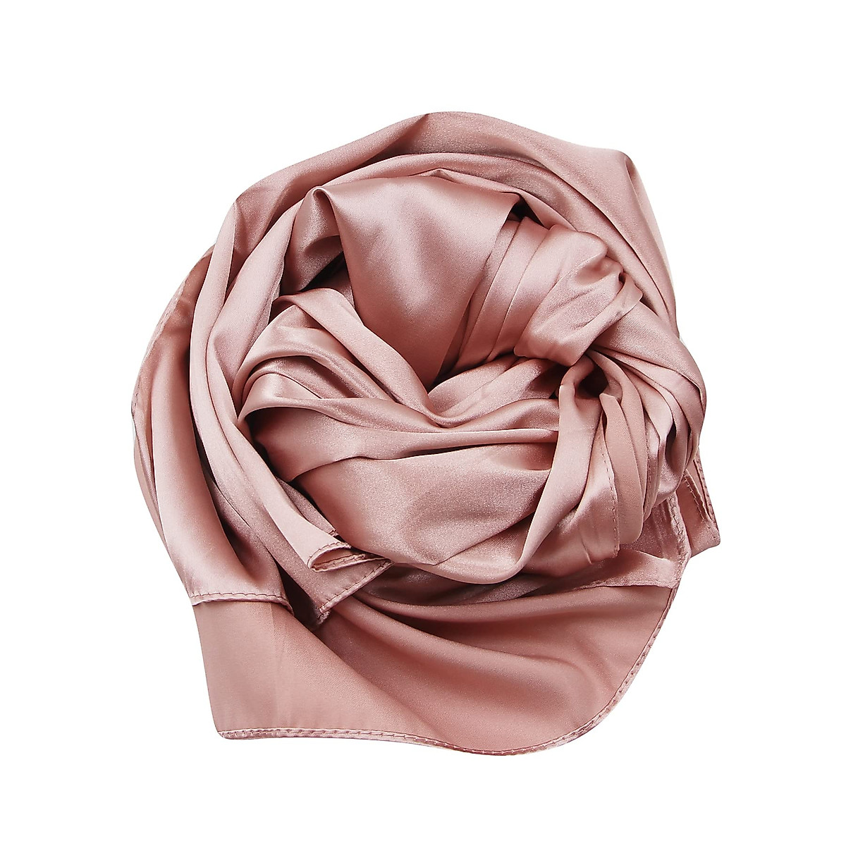 LEOMOSTE Women Satin Silky Pashmina Shawl Wrap Headscarf Turban Hijab Cap for Evening Dresses Bridal Party Special Occasion