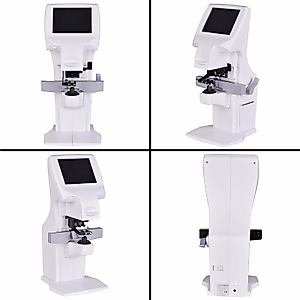 Auto Lensmeter Lensometer Focimeter, Touch Screen Optical Optometry Machine Lens Degree Meter Optical Focimeter Lensometer Measure Device