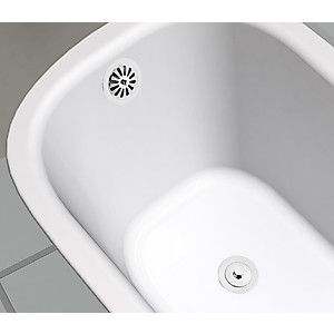 Artiwell Vintage Claw Foot Tub Drain Kit with Lift and Turn Bath Drain Stopper, 1-1/2" Brass Tubular Leg Tub Bathtub Waste and Overflow Drain Assembly with Drain Plug and Bathtub Overflow Cover