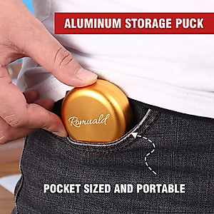 NGTSFLY Personalized Herb Storage Container in Sturdy, Pocket Storage Case Container Smell Proof and Air Tight - Portable, Perfect Jar to Stash in your Pocket, No Smell Container (Black)