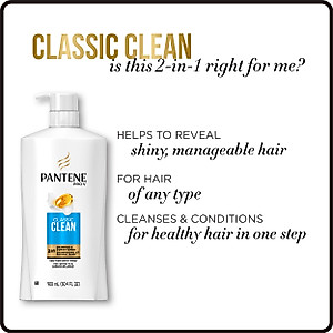 Pantene Pro-V Classic Clean 2in1 Shampoo & Conditioner, 25 Fl Oz
