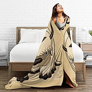 Fleece Blanket Throw Blanket - Lightweight Blanket for Sofa, Couch, Bed, Camping, Travel - Super Soft Cozy Microfiber Blanket