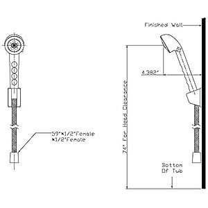 HowPlum RV/Mobile Travel Home Shower Valve with Hand-Held Shower Set, Oil Rubbed Bronze