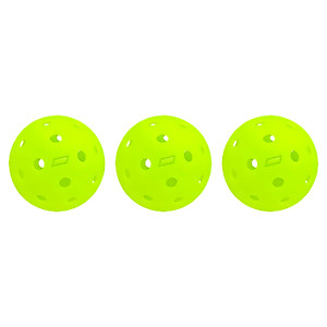 CORE Pickleball Impact Pickleball Balls for Beginners and Intermediate Players, Set of 4-50 Balls with 40 Holes, Premium Durable Outdoor Pickleball Balls for Training and Drilling (Yellow, 3 Balls)