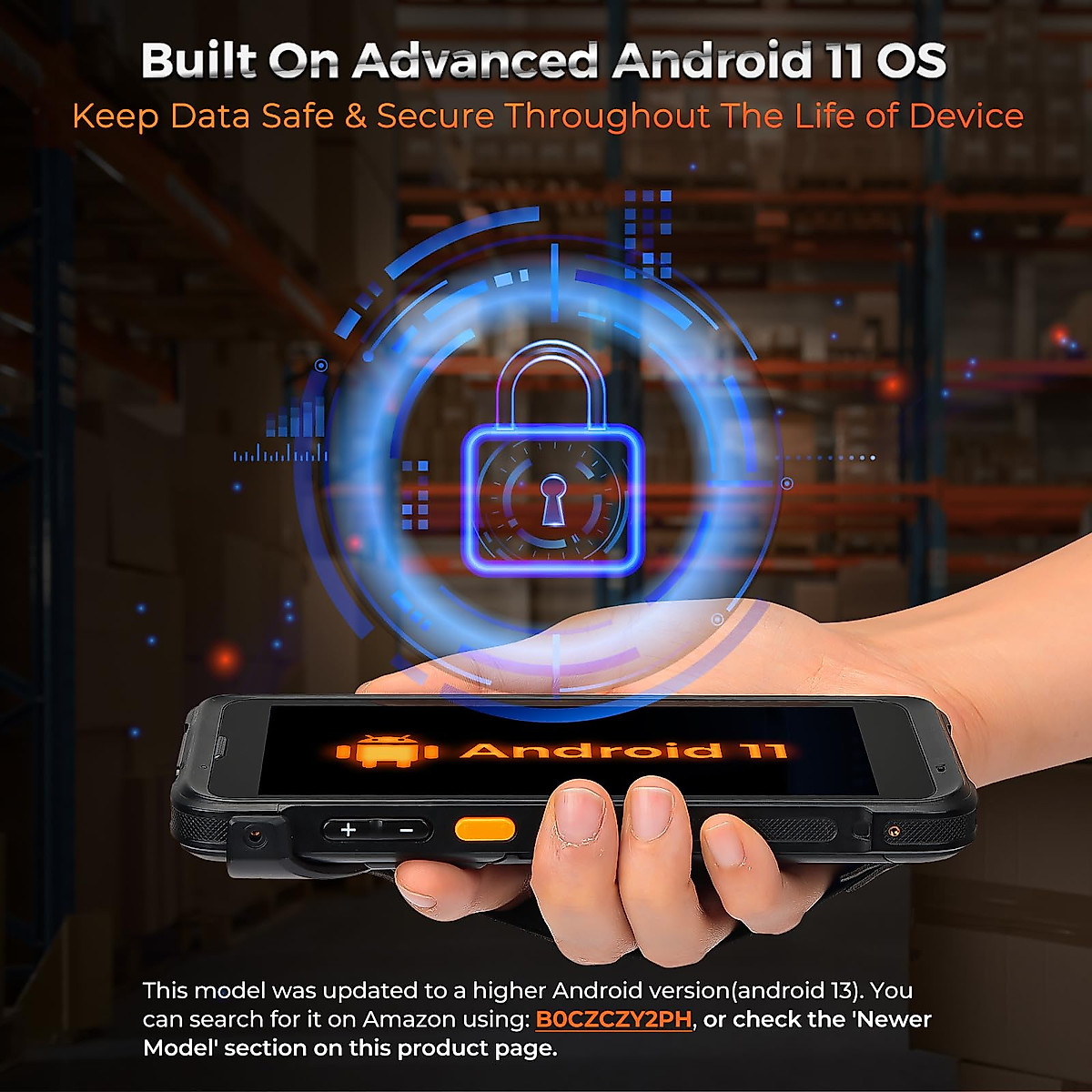 2023 Newest Android Barcode Scanner, Android 11, Mobile Handheld Computer, Wi-Fi 6 MUNBYN Rugged PDA Data Terminal SE4710 Zebra Scanner, 1D 2D QR Barcode Scanner with Case for Retail Warehouse Scanner