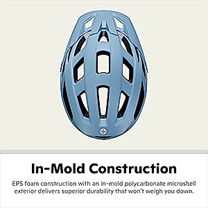 Schwinn Halcyon ERT Bike Helmet for Youth Boys Girls, Ages 8 to 14, Can Fit Head Circumference 54-58 cm, 19 Vents, Removeable Visor, Adjustable Fit, Medium Blue