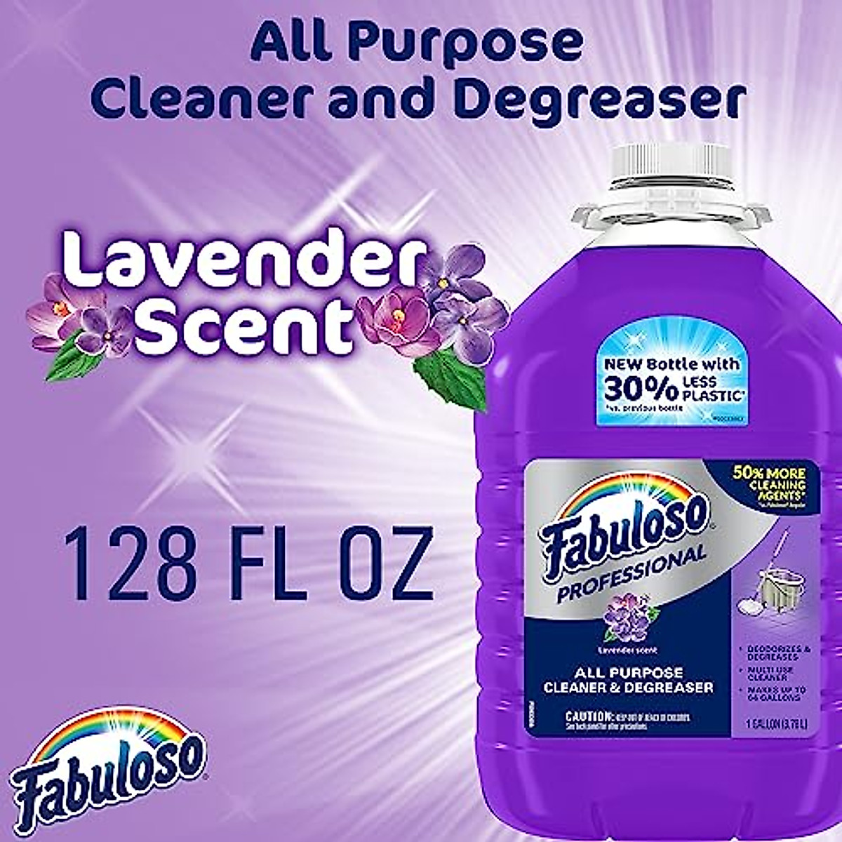 Fabuloso Professional All Purpose Cleaner & Degreaser - Lavender, 1 Gallon (Pack of 1)
