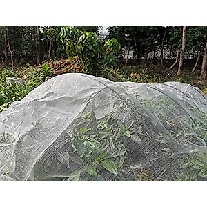 Garden Hoops for Raised Beds Hoop House Greenhouse Super Hoops for Garden Netting Garden Hoops for Row Cover Hoops for Garden Beds Fiberglass 6.56ft 6pack ONE Piece Design