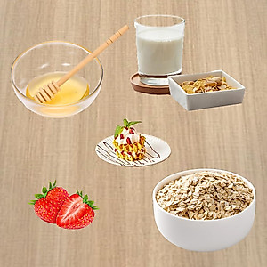 Wooden Honey Dippers 10 Pcs Set Honey Dipper Sticks Honey Mixing Stirrer for Party Favors Décor Food Boards, 5 Pcs 6 Inches & 5 Pcs 3 Inches