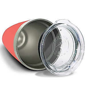 LaserGram 20oz Vacuum Insulated Tumbler Mug, Pole Dancer, Personalized Engraving Included (Coral)