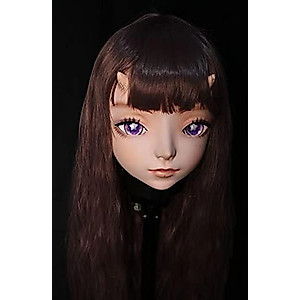 KuKu Comic Resin BJD Cosplay Anime Full Head Kigurumi Doll Mask (standard 3/4)