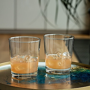 Krosno Drink Water Juice Drinking Glasses | Set of 6 | 8.5 oz | Pure Collection | Perfect for Home Restaurants and Parties | Dishwasher Safe | Gift Idea | Made in Europe