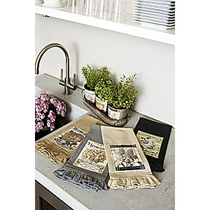 Heritage Lace Toast Vintage Garden 18"x26" Tea Towel