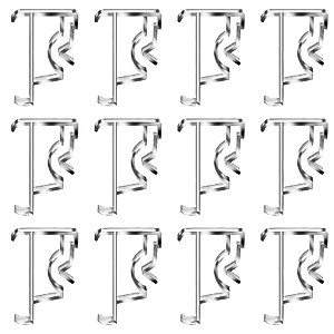 12 Pcs Valance Blind Clips Replacement Clear 2 Inch Blind Clips Plastic Hidden Clips Replacement Valance Clips for Blinds Valance Horizontal Blinds Parts