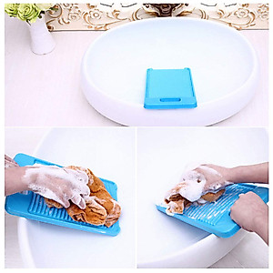 ZYAMY Antiskid Mini Washboard Plastic Washing Board Household for Students Clothes Clean Laundry