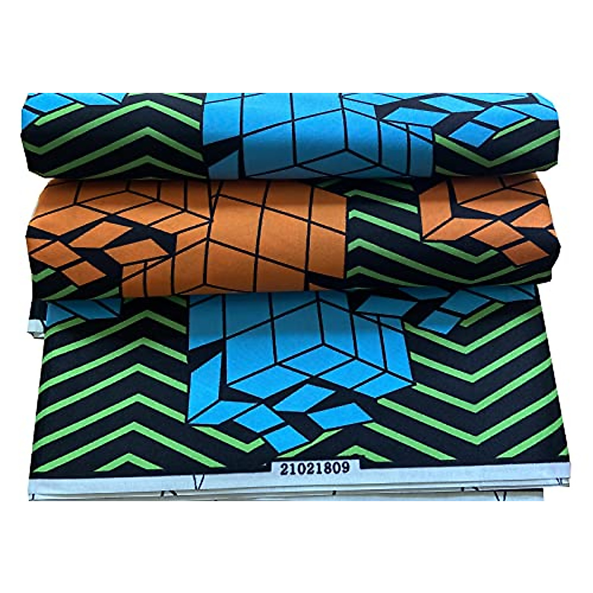 2021 African Ankara Fabric Polyester African Wax Prints Fabric 6 Yards for Party Dress (FP058)