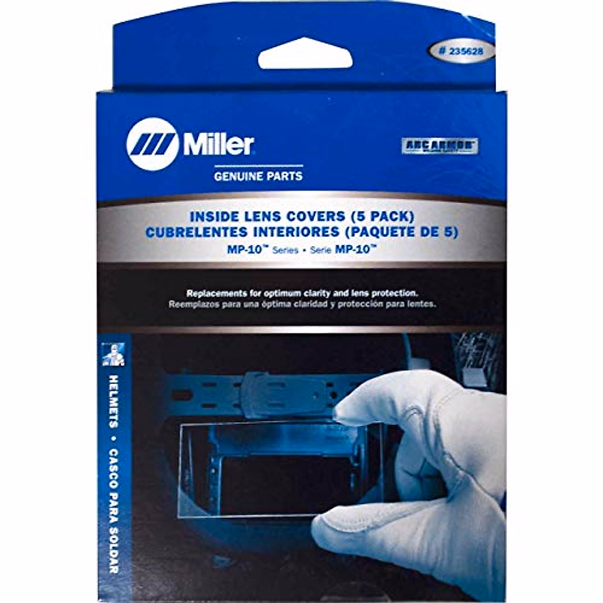 Miller 235628 Lens Cover, In 4-1/2In X 5-1/4In (Mp-10), 5 pack