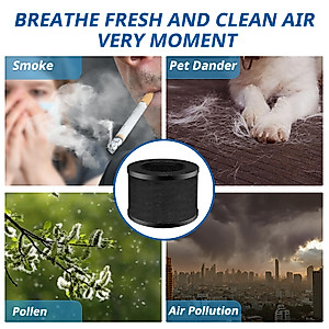 4 Pack TZ-K1 Replacement Filter Compatible with ToLife TZ-K1 Air Puri-fier, MK01 MK06 Air Purifi-ers, 3-in-1 H13 HEPA Filter, Activated Carbon and Pre-filter, 360° Rotating Filter