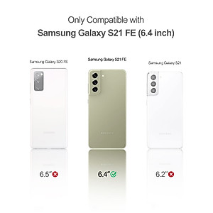 SURITCH Marble Case for Samsung Galaxy S21 FE, [Built-in Screen Protector] Full-Body Protection Shockproof Rugged Silicone TPU Bumper Protective Cover for Galaxy S21 FE 5G 6.4 Inch (Purple Lavender)