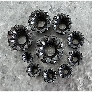 Lobal Domination PAIR of Lotus Flower Organic Areng Wood Tunnels Ear Plugs - Gauge Body Jewelry (1" (25mm))