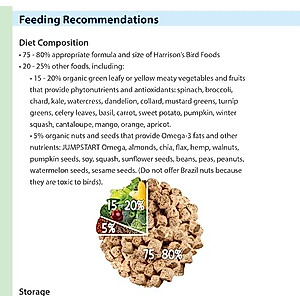 Harrison's Bird Foods Adult Lifetime Sup Fine 1lb Certified Organic Formula