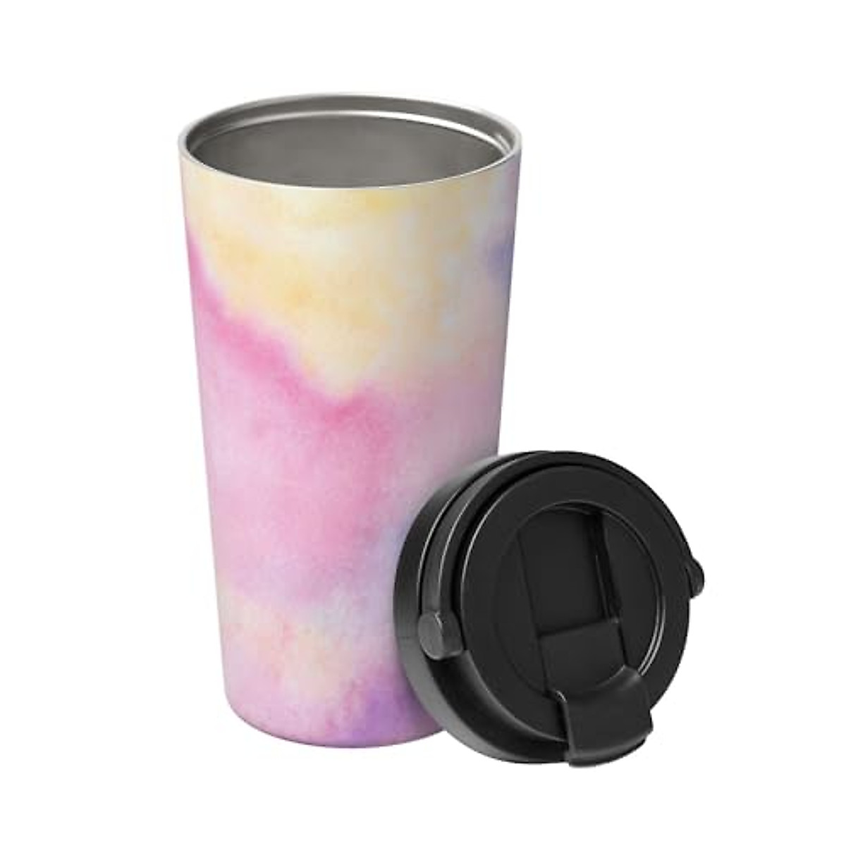 WANGXUEE Rainbow. Print 500ml Stainless Steel Travel Tumbler Double Wall Vacuum Insulated Coffee Mug