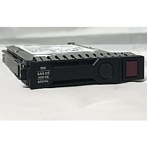 Texnite 870794-001 600GB 2.5-inch SFF SAS 12Gb/s 15K RPM 512n Enterprise (ENT) Digitally Signed (DS) Hot-Plug Hard Drive for Hp 870794-001
