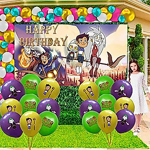 The Owl House Party Supplies Plates Decorations Birthday Cake Topper Banner Decor Backdrop Balloons