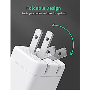 USB C Wall Charger Fast Charging, 2-Pack TI-TOO 20W Dual Port Power Adapter, Quick Charge 3.0 USB Type c Power Delivery Charger Block Plug Compatible with iPhone 14 Pro Max/14 Plus/13 Pro/13/12
