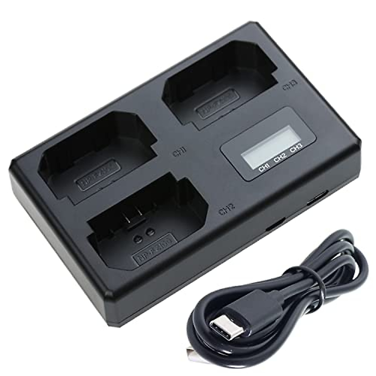 8.4V/850mA, Triple Charger for Sony NP-FZ100 Battery, Compatible with Sony A7III, A7SIII, A9, A9S Cameras, with LCD Display, Support Type-C and Micro USB, Sony a7iii Battery Charger