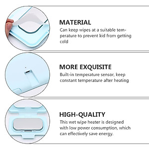 Kisangel 1 Set Baby Wipe Warmer Diaper Wipe Warmer USB Charge Portable Wet Tissue Heater for Outdoor Winter
