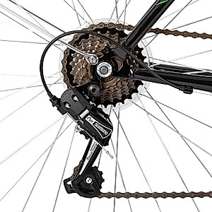 HH HILAND 700C Hybrid Bike, Step-Through or Step-Over Frame Commuter City Bike, 7 speeds Cruiser Bicycle for Men Women