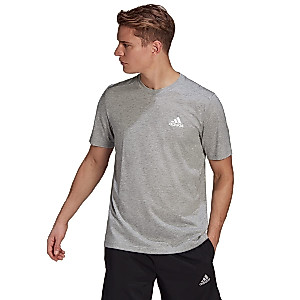 adidas mens FR Tee Medium Grey Heather/White X-Large