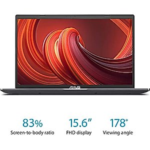 ASUS VivoBook 15 F515 Thin and Light Laptop, 15.6” FHD Display, Intel Core i3-1005G1 Processor, Fingerprint Reader, Backlit Keyboard, Windows 10 Home, Slate Grey (20GB RAM | 1TB SSD)