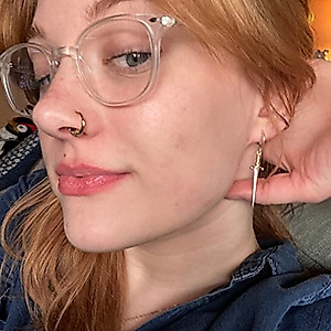 925 Sterling Silver Leverback Earring Hooks White Gold Plated Hypoallergenic Leverback Earring Hooks for Dorp Dangle Earrings Making 11mm/0.43 Inch