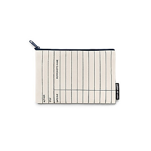 Out of Print Library Card Pouch Natural