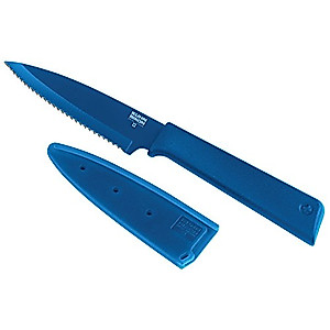 Kuhn Rikon "Colori+" Serrated Bulk Paring Knife, Blue