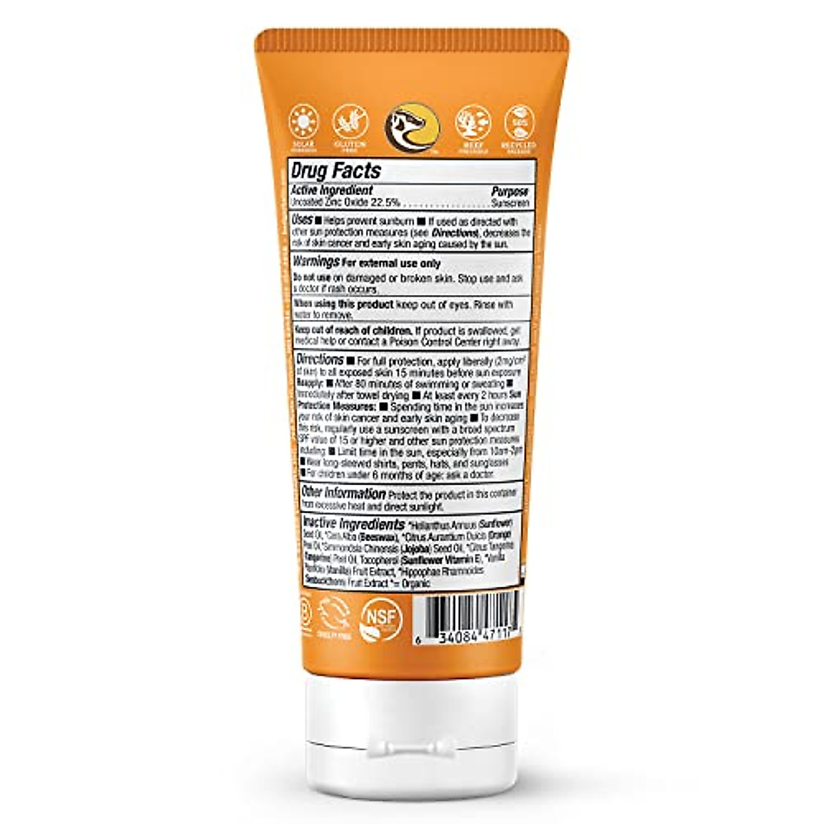 Badger Kids Sunscreen Cream SPF 40, Organic Mineral Sunscreen Kids Face & Body with Zinc Oxide, Reef Friendly, Broad Spectrum, Water Resistant, 2.9 fl oz (2 Pack)