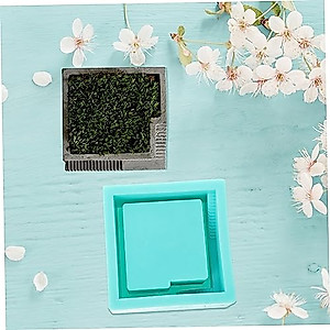 Silicone Flower Pot Mold Pot Planter Silicone Tray Mold Square Stand Candle Holder Crystal Resin Tray DIY Silicone Mold Flower Pot Silicone Mold Succulent Plants Holder Mold