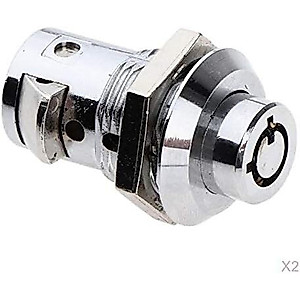 Cabinet DrawerLock, Mailbox Lock, Cam Lock,Cabinet Lock 2×Disc Tumbler Cam Lock with 4 Keys Cabinet,Toolbox,Safe Drawer Replacement