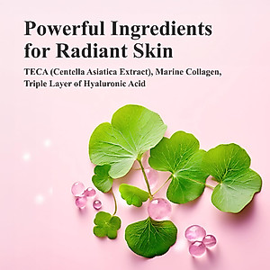 MADECA DERMA Revitalizing Facial Serum with Centella Asiatica, Niacinamide, Collagen & Hyaluronic Acid – Korean Skincare for Hydration, Skin Repair & Moisturizing Dry Skin, CICA Serum (1.69 fl oz)