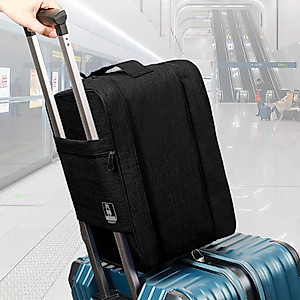 IMCUZUR Shoe Bag for Travel, Shoes Packing Organizer Bag for Women and Men, Holds Shoes up to Size 13 (Black)