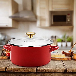 4 Sets Dutch Oven Knob Stainless Steel Replacement Knob Pot Lid Handle Compatible with Le Creuset, Aldi, Lodge and other Enameled Cast-Iron Dutch Oven (Gold)