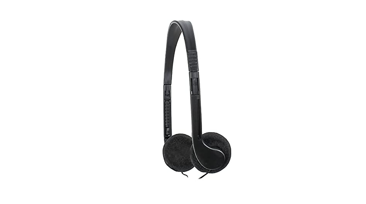 Soundnetic SN09 Disposable Headphones - Black, Pack of 100